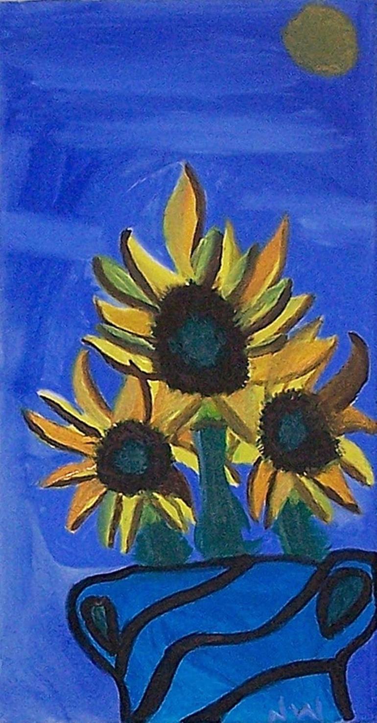 SUN FLOWERS Painting by Naomi Wheeler | Saatchi Art