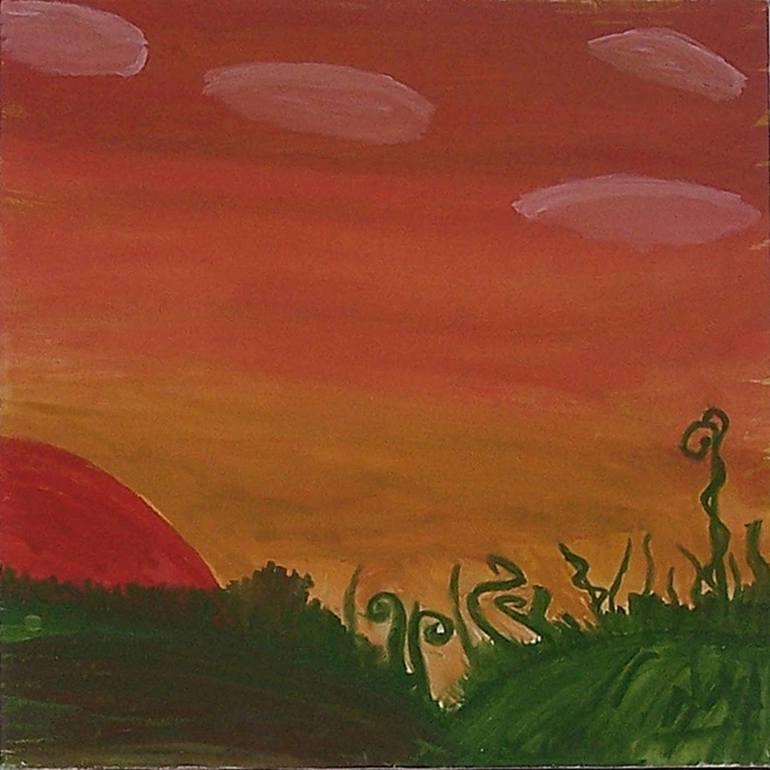 sunset Painting by Naomi Wheeler | Saatchi Art