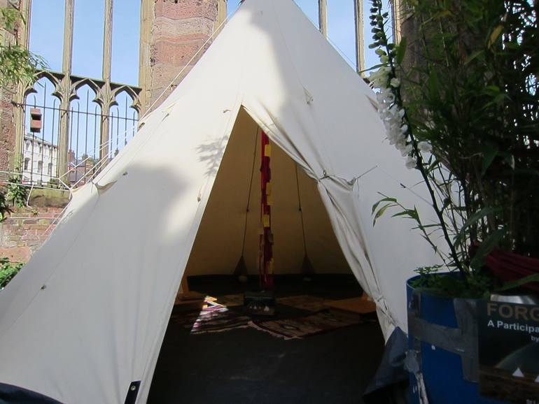 Forgiveness Tepee Day One Installation by Keith Calvert | Saatchi Art