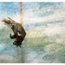 Cat Falling Painting by Rima Muna | Saatchi Art