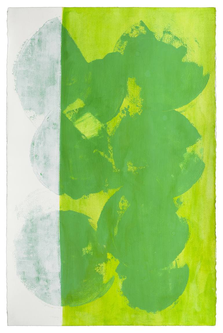 Green Rounds Painting by Rima Muna | Saatchi Art
