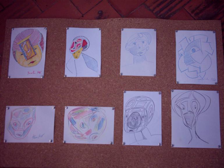 Automatism drawing Drawing by Angel Fermoselle | Saatchi Art