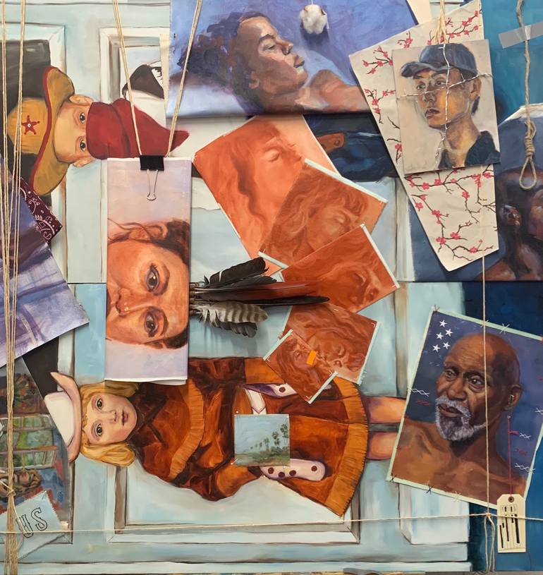 US History (forgotten) Collage by M Susan Broussard | Saatchi Art