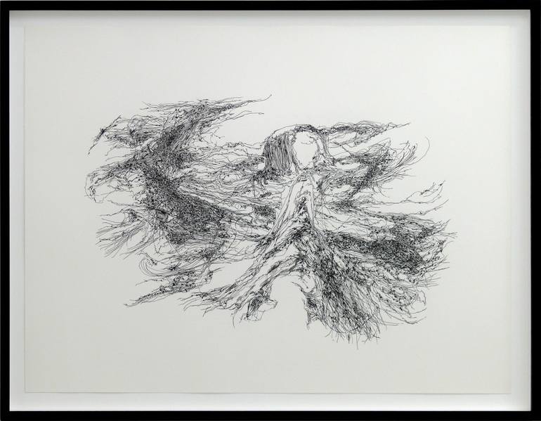 Panama-Luluena-Gossamer Drawing by irene hanenbergh | Saatchi Art