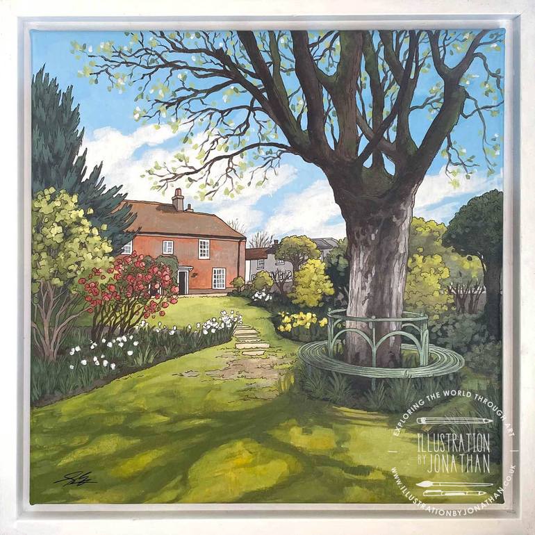 Jane Austen's House, Chawton Painting by Jonathan Chapman | Saatchi Art