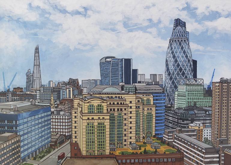 The City of London Painting by Jonathan Chapman | Saatchi Art