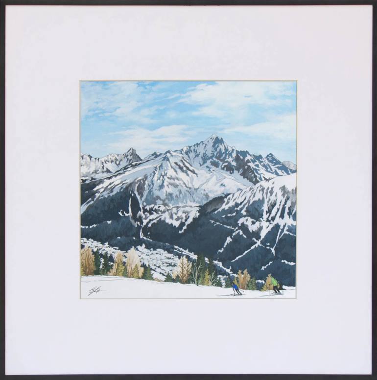Mont Blanc Painting by Jonathan Chapman | Saatchi Art