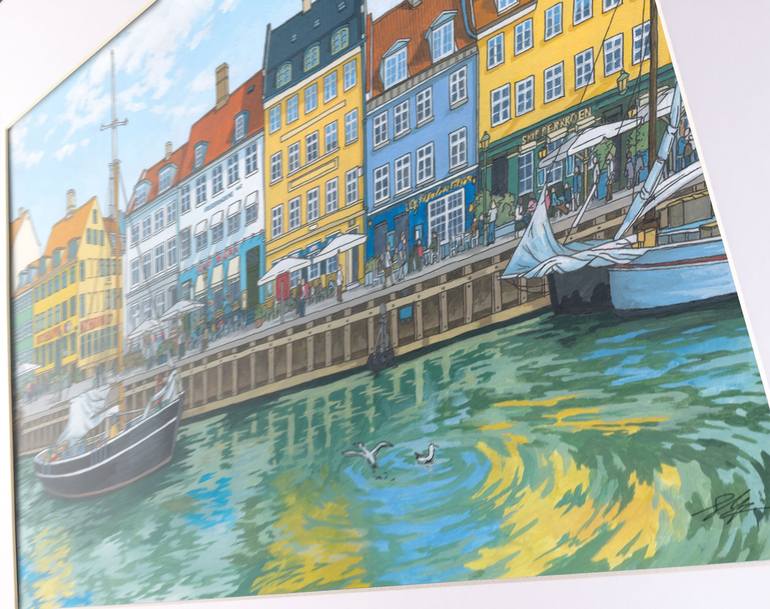 Nyhavn, Copenhagen Painting by Jonathan Chapman | Saatchi Art