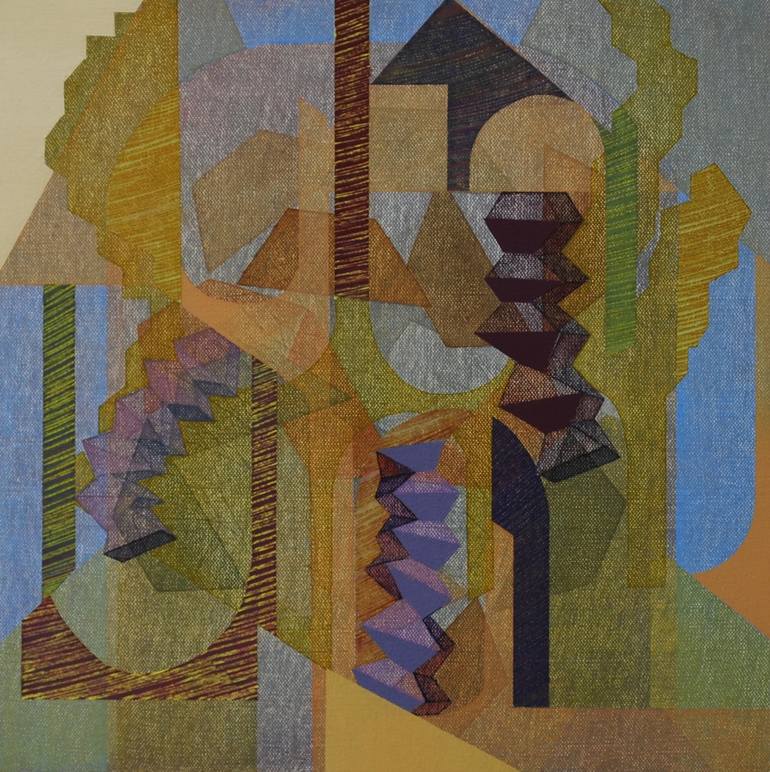 Accordion Archways Painting by Seamus Green | Saatchi Art