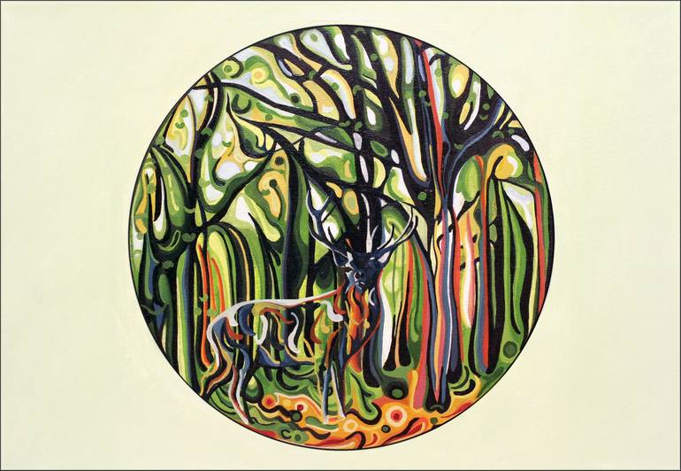 Deer Stalker I Painting by Richard Wade | Saatchi Art