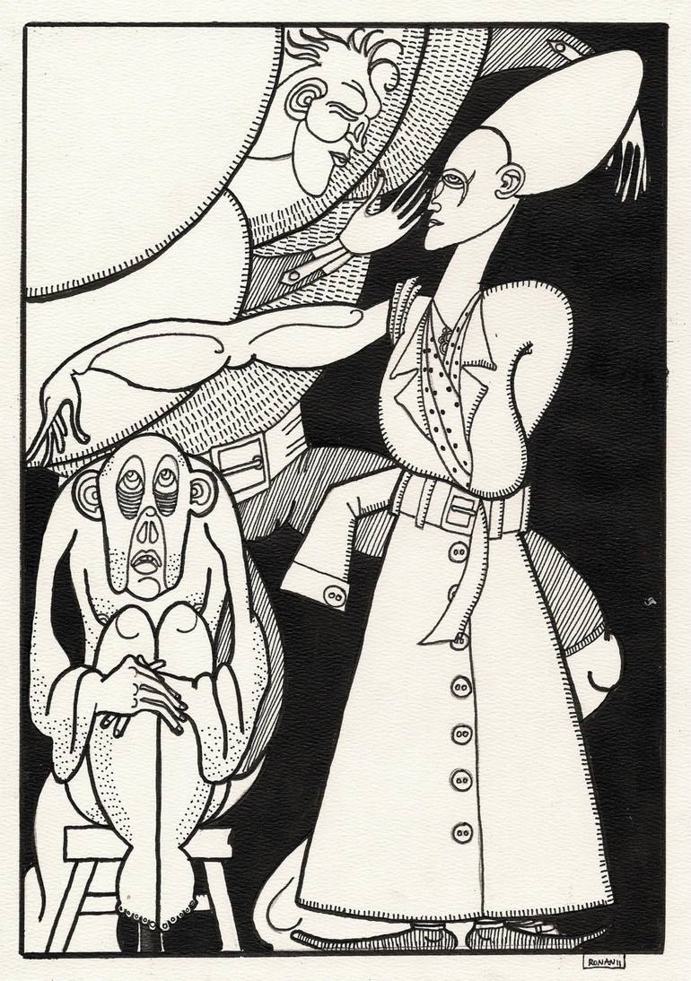 pantomime Drawing by Ronan Crowley | Saatchi Art