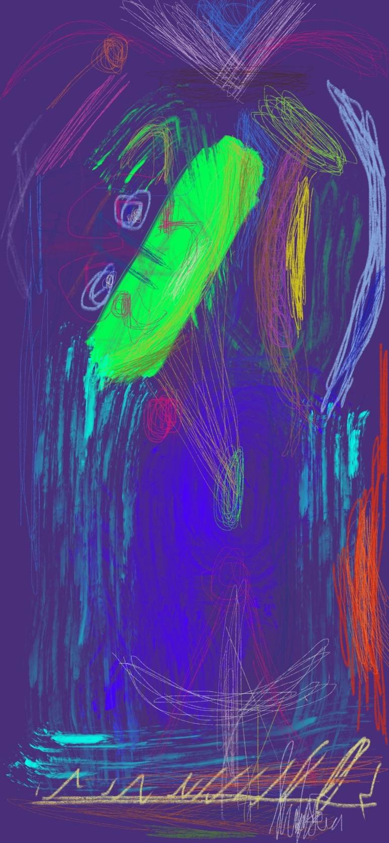 Praying Manic Preserved In Ambergis Painting by Shon Perun | Saatchi Art