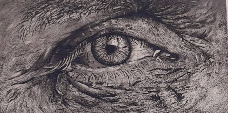 Nazar Drawing by Ayushi Yadav | Saatchi Art