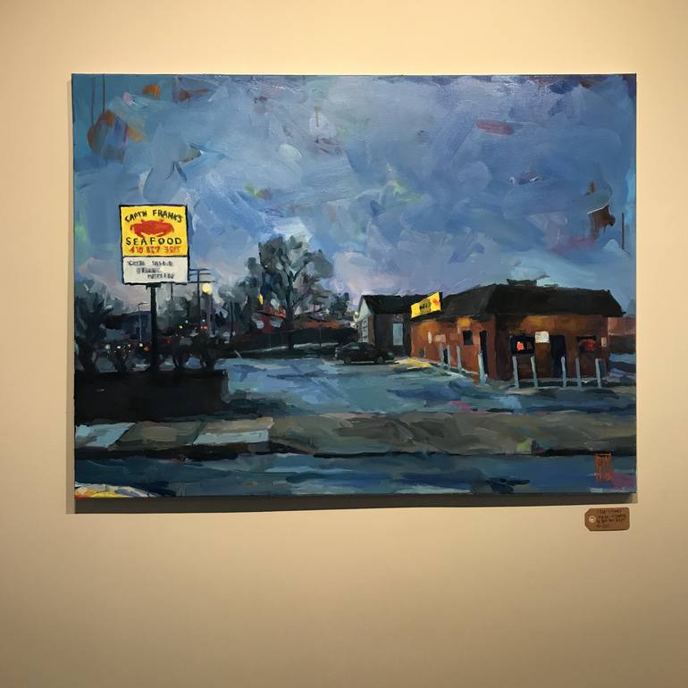 Capt'n Frank's Seafood Painting by Beth-Ann Wilson | Saatchi Art