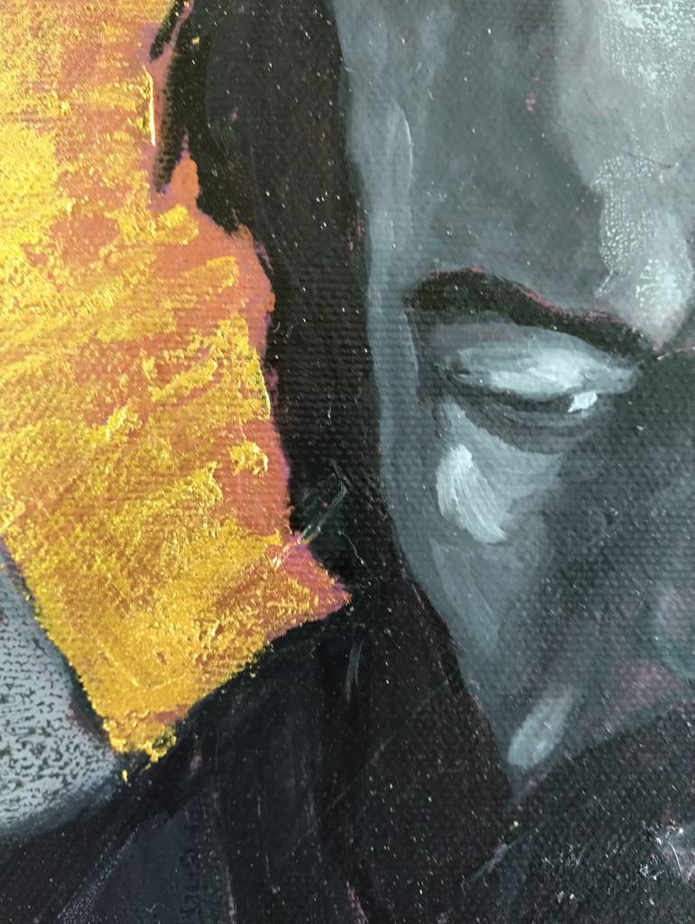 A saint in exile Painting by Cosmin Tudor Sîrbulescu | Saatchi Art