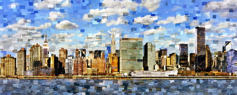 New York Panorama (Photo-Collage) Collage by Ross C Kelly | Saatchi Art