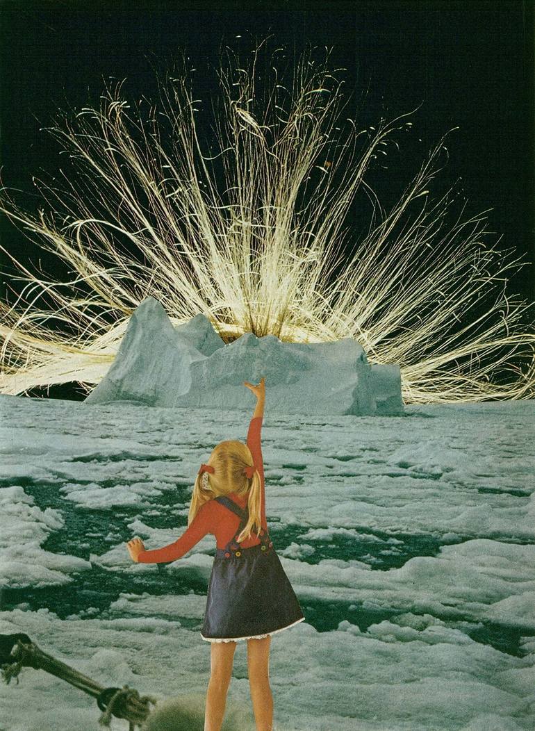 Golden Hair Collage by jesse treece | Saatchi Art