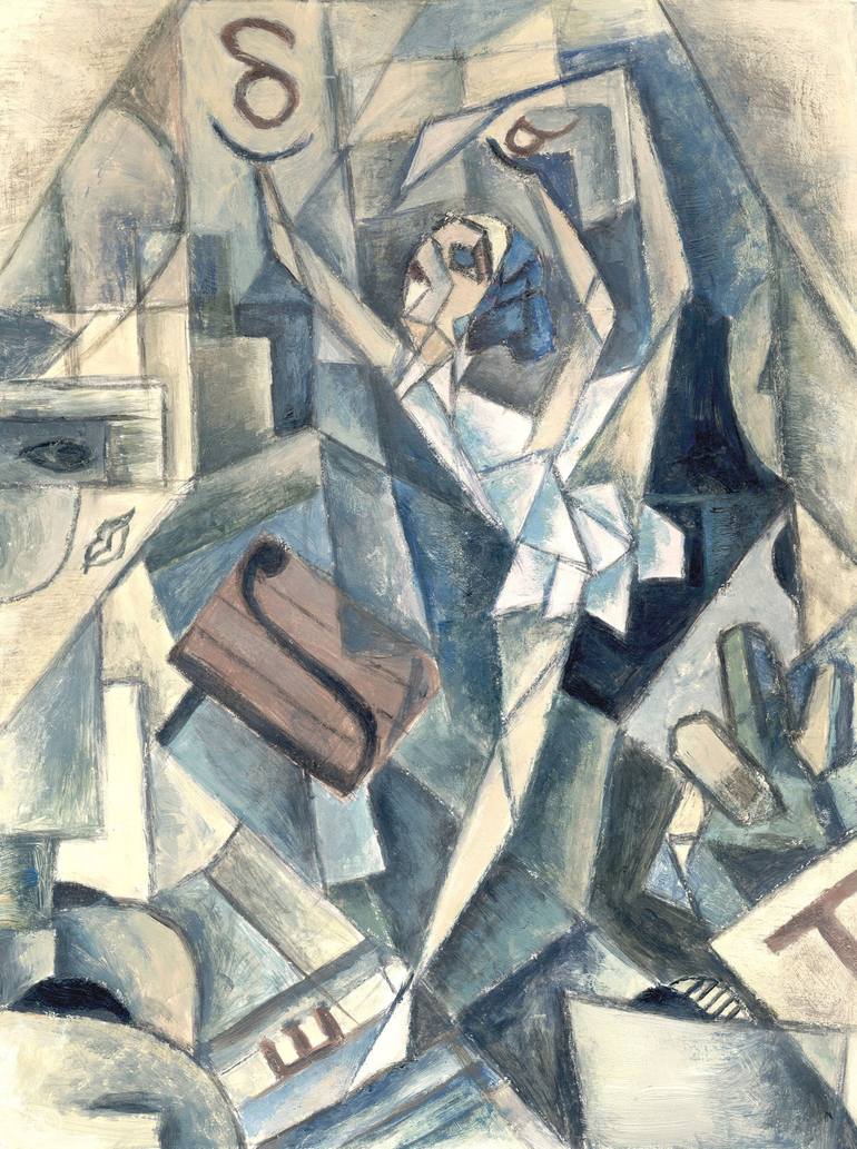 Cubism Ballet Painting by Alla Kolerskaya | Saatchi Art