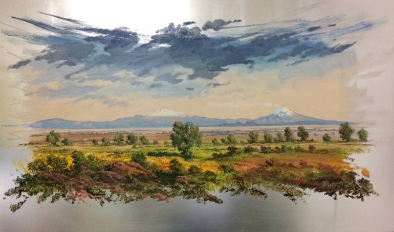 Silver landscape Painting by Jorge Espinosa Chacon | Saatchi Art