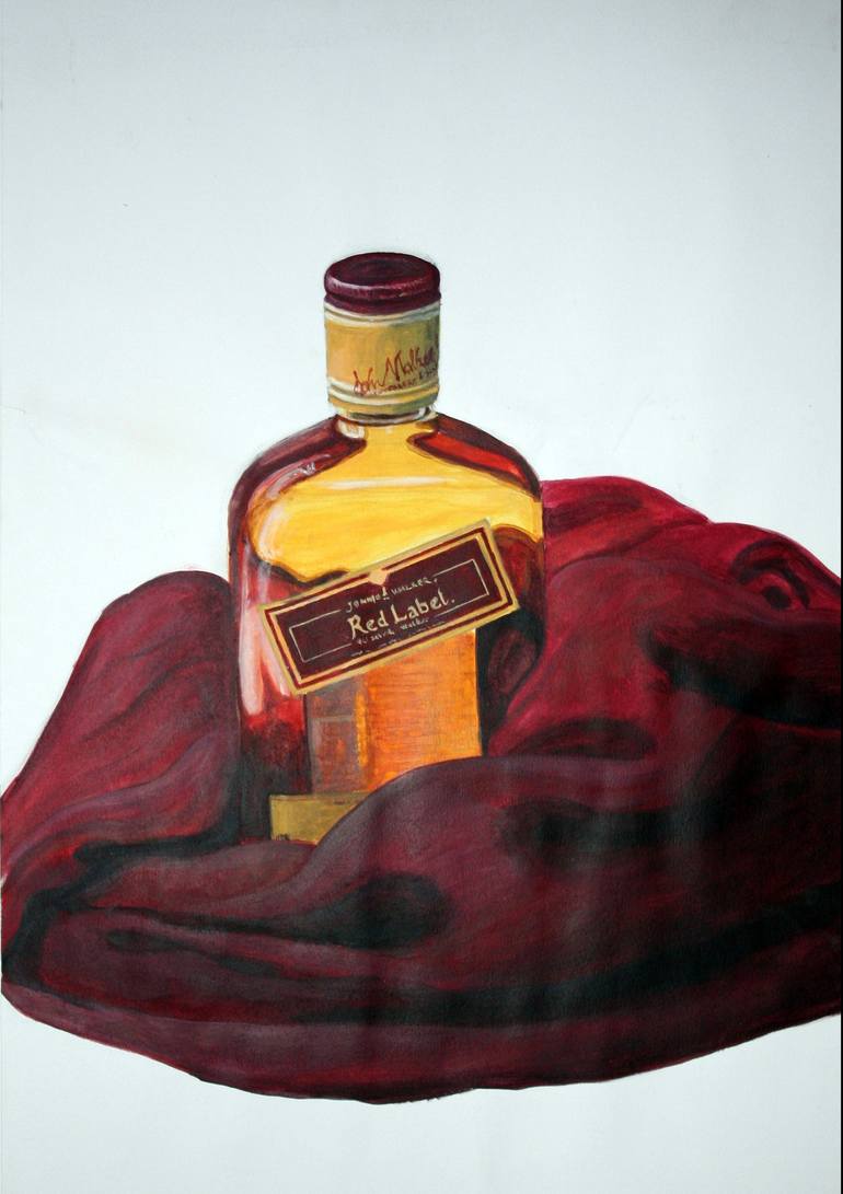 Red Label Painting by Gizem UTLU | Saatchi Art