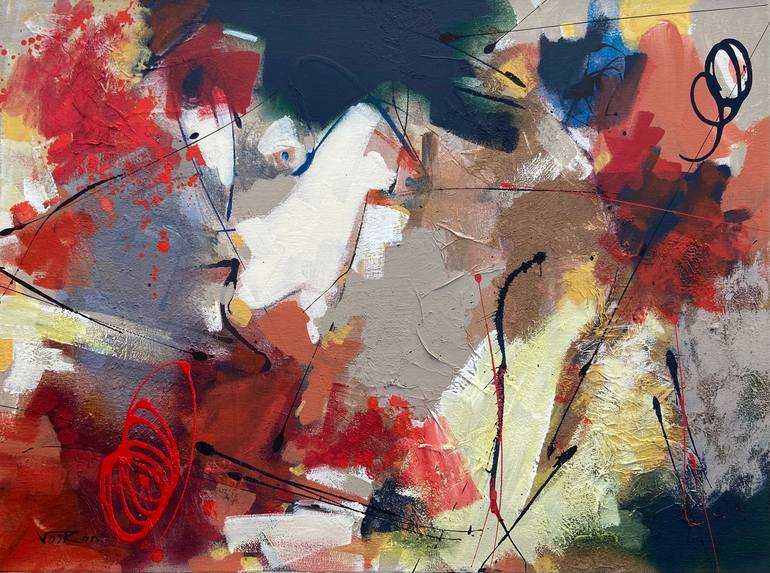 Black lines Painting by Voskan Galstian | Saatchi Art
