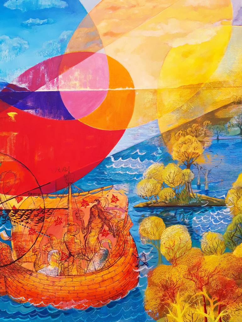 Diffraction Painting by Katarzyna Kopanska | Saatchi Art