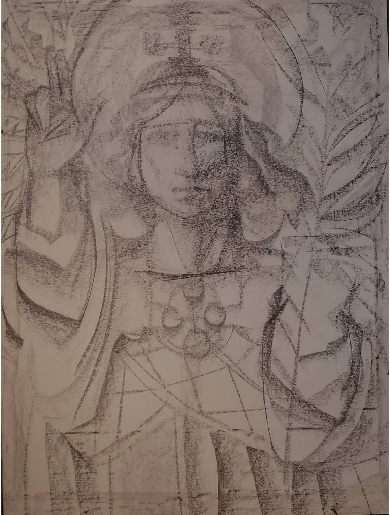 archangel Gabriel Drawing by Paulus Hoffman | Saatchi Art