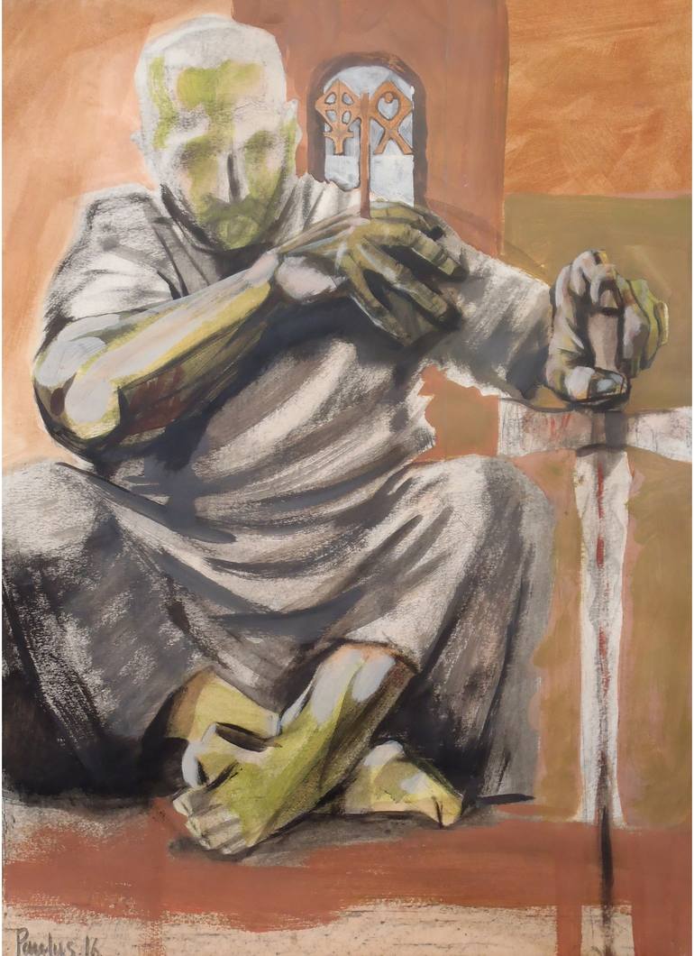 apostle Peter Painting by Paulus Hoffman | Saatchi Art