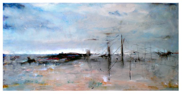 Karoo landscape Drawing by leanette botha | Saatchi Art