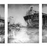 Abandoned spaces series #3 Drawing by Leanette Botha | Saatchi Art