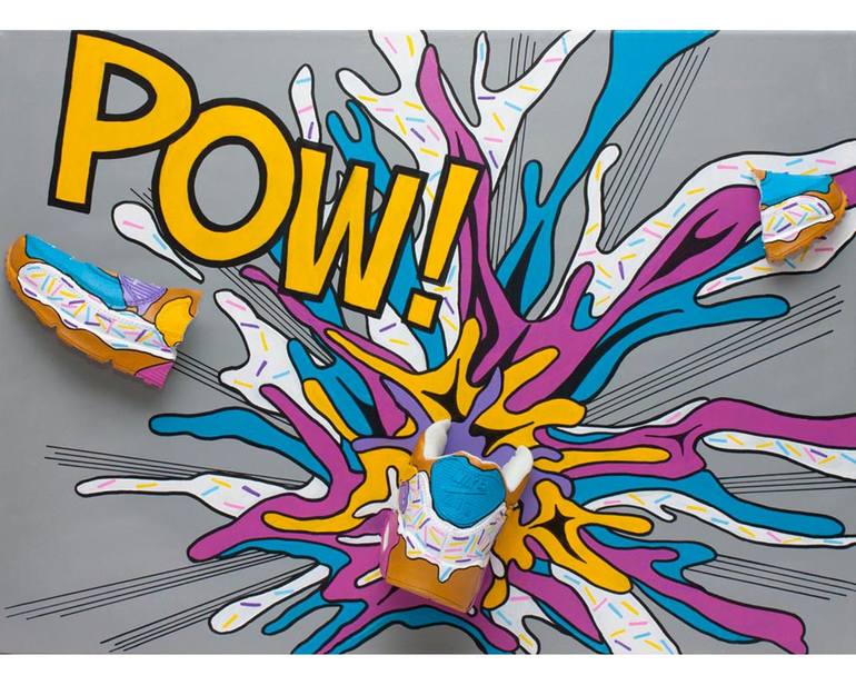 POW! Collage by PINS Artist | Saatchi Art