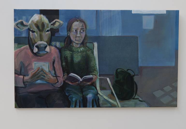 warten in st. vinzenz Painting by Hannah Greis | Saatchi Art