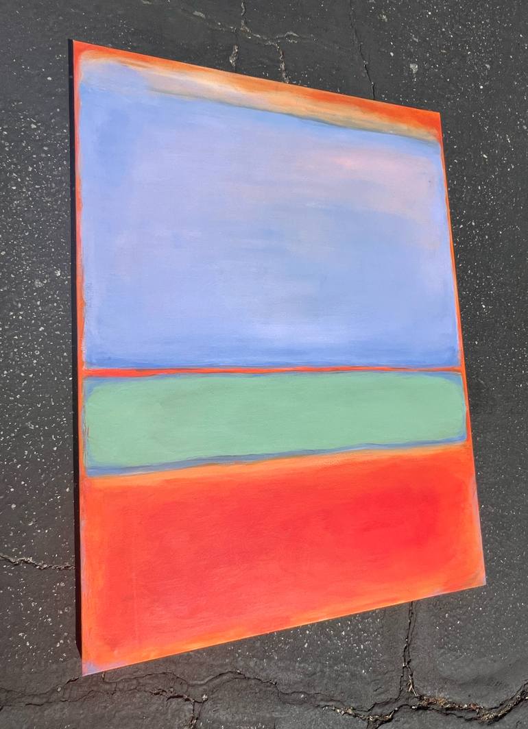 Sunset Color Field 1 - 48x36 custom commission Painting by Robert Erod ...