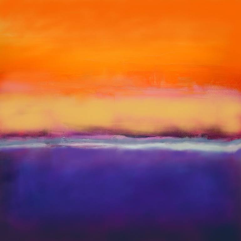 Eternal Sunset Color Field Painting Rothko Inspired Masterpiece ...