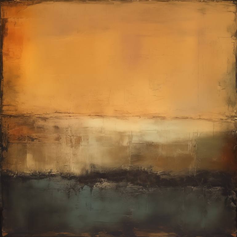 60x60 Golden Embrace - custom commission Painting by Robert Erod | Saatchi Art