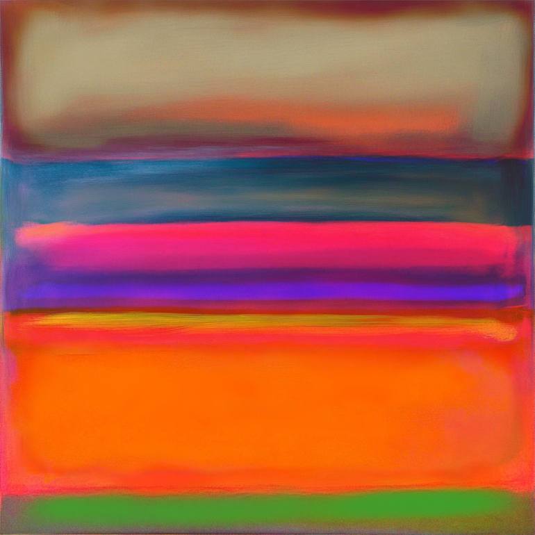 . Candy . Sunset #17 - Huge Reproduction. 2025 Rothko Inspired Painting ...