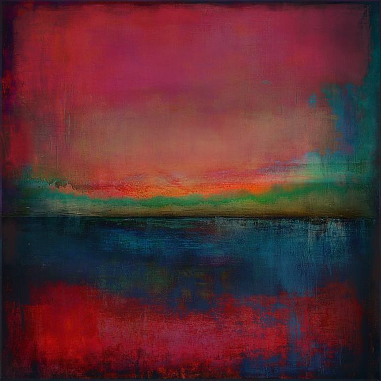 The Red Apple #2 - Huge Reproduction 2025 Rothko Inspired Painting by Robert Erod | Saatchi Art ...