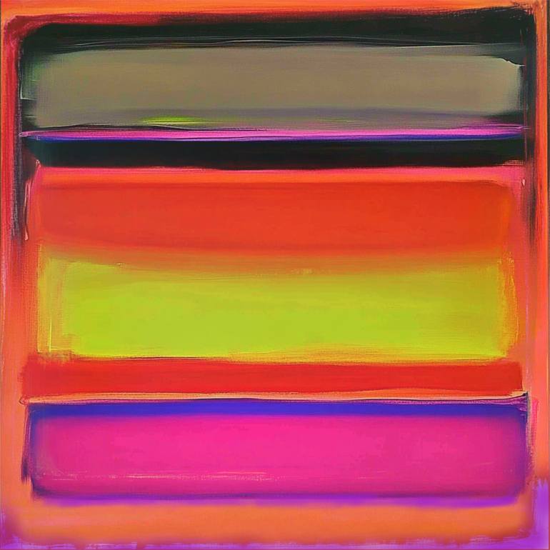 Bliss # 2 - Huge Reproduction 2025 Rothko Inspired Painting by Robert ...