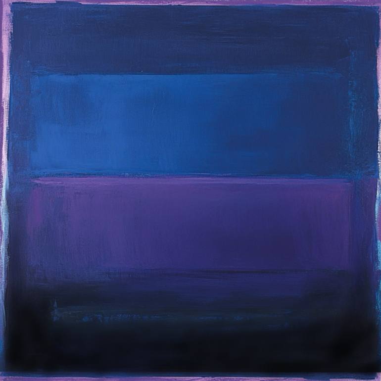 . Deep .Blue Violet Vision Color Field custom Rothko inspired Painting ...