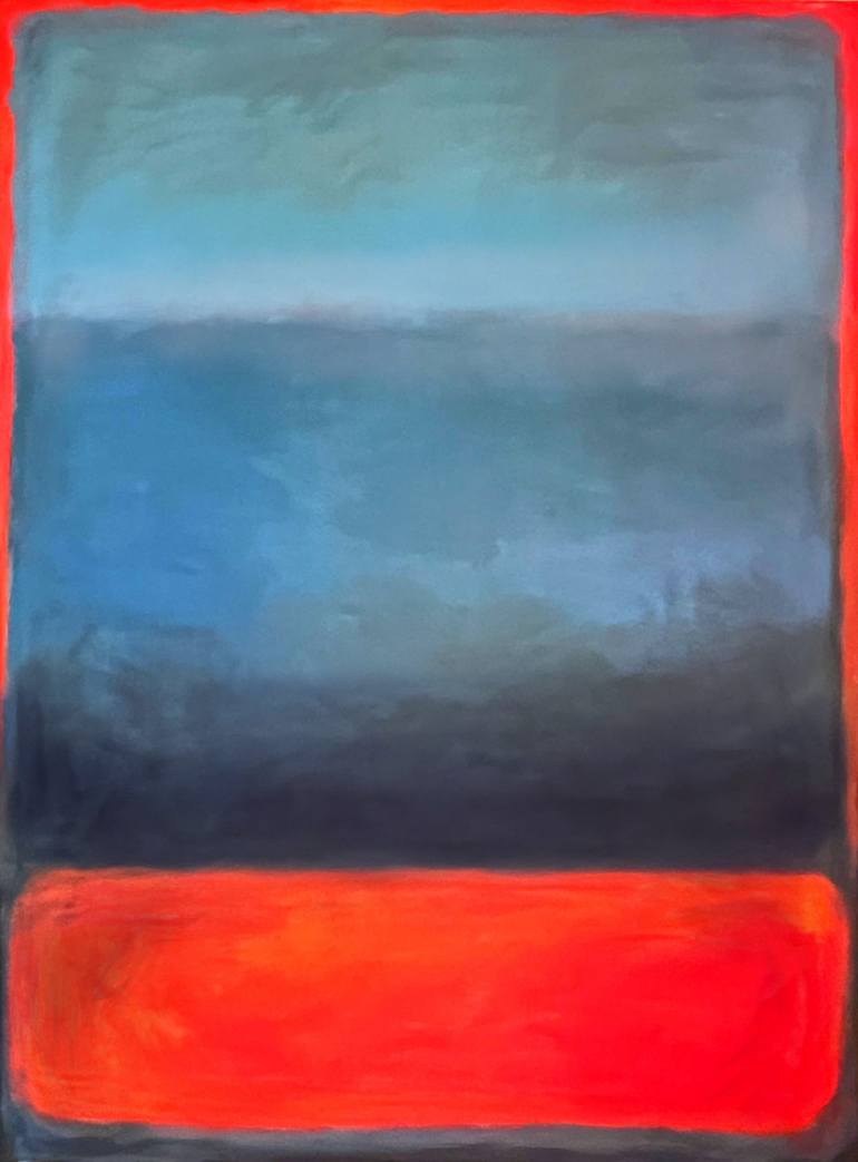 ,Scarlet Rothko . Deep Sunset Color Field Painting by Robert Erod ...