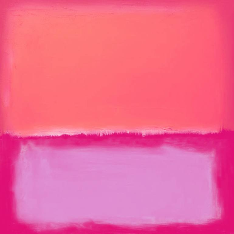 .Peachy Day. A Mark Rothko Custom piece Painting by Robert Erod ...