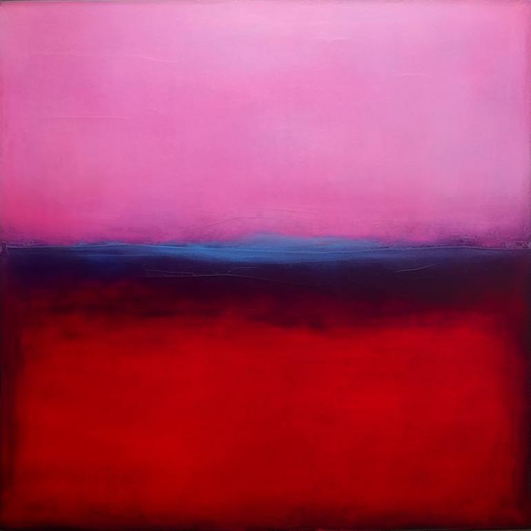 .Pink . Potion Sky Blue Rothko inspired Painting by Robert Erod ...