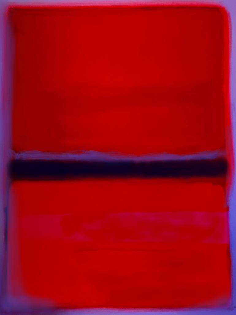 . Ruby . Sunset Color Field custom Rothko inspired Painting by Robert ...