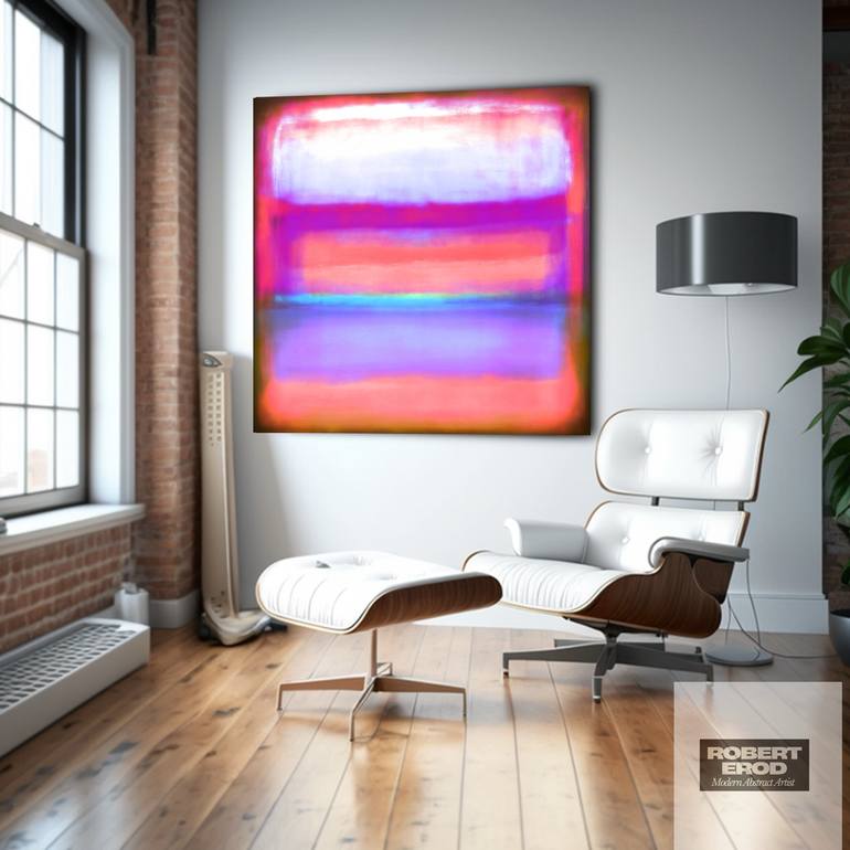 Sound Frequency 47x47 Gallery Stretched | Erod original color Painting ...