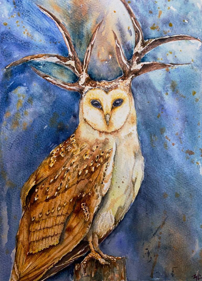 Cernunnos Painting by Melody Lasseter | Saatchi Art