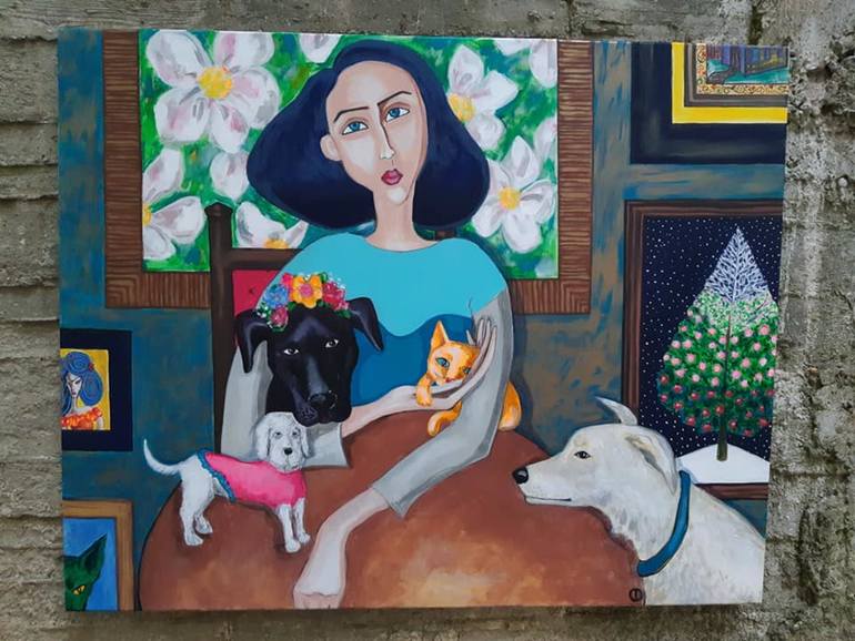 family portret Painting by Diana Condurache | Saatchi Art