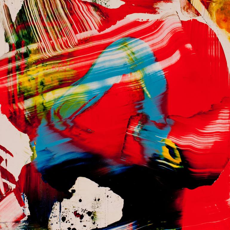 New China (Red Dragon) Painting by Richard Schemm | Saatchi Art