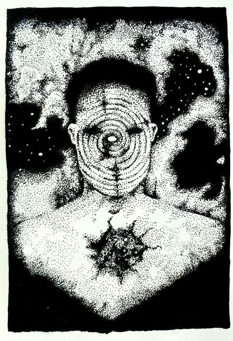 There's a starman waiting in the sky Drawing by Ksenja Laginja ...