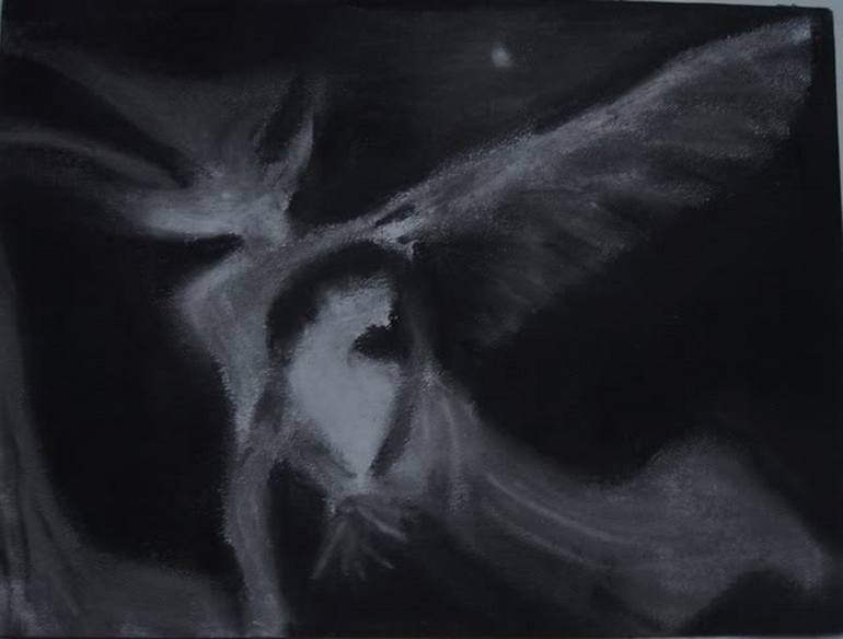 creature in the night Drawing by Myriam Em | Saatchi Art