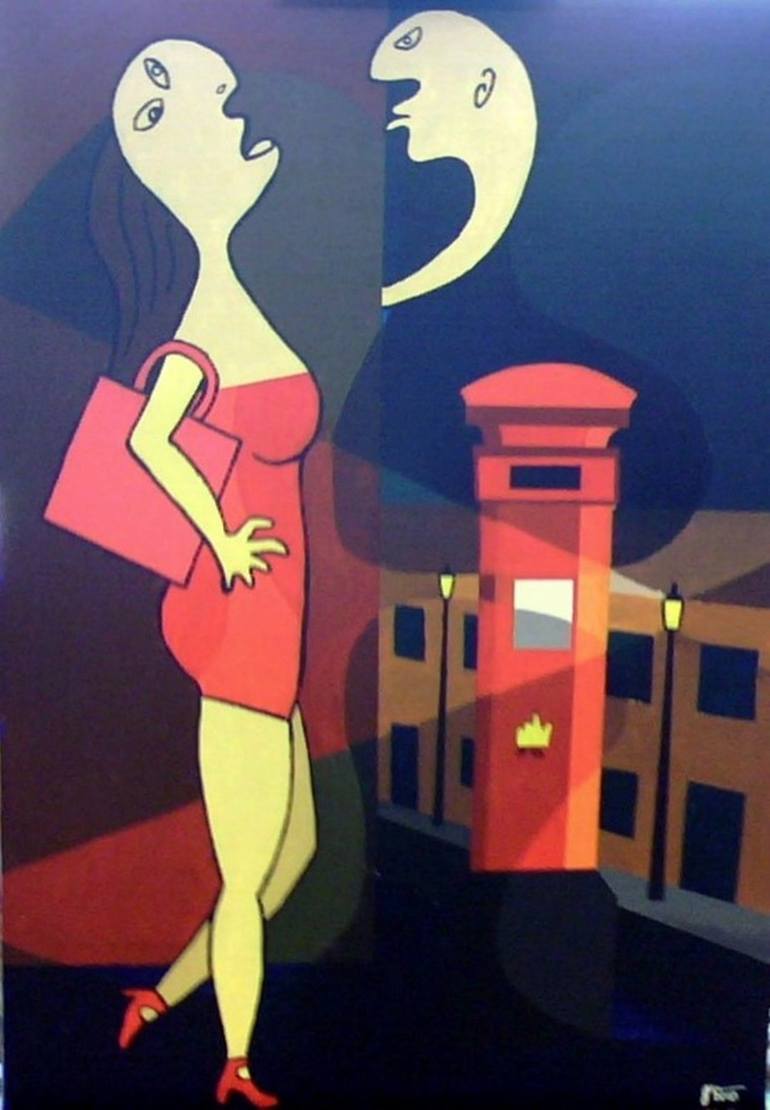 Street Furniture Painting by James Rennie | Saatchi Art